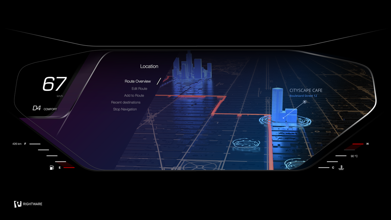 Rightware and HERE reimagine the digital automotive user experience